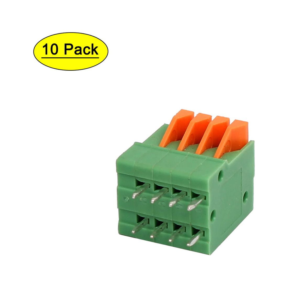 10Pcs KF141V 150V 2A 2.54mm Pitch 4P Spring Terminal Block for PCB ...