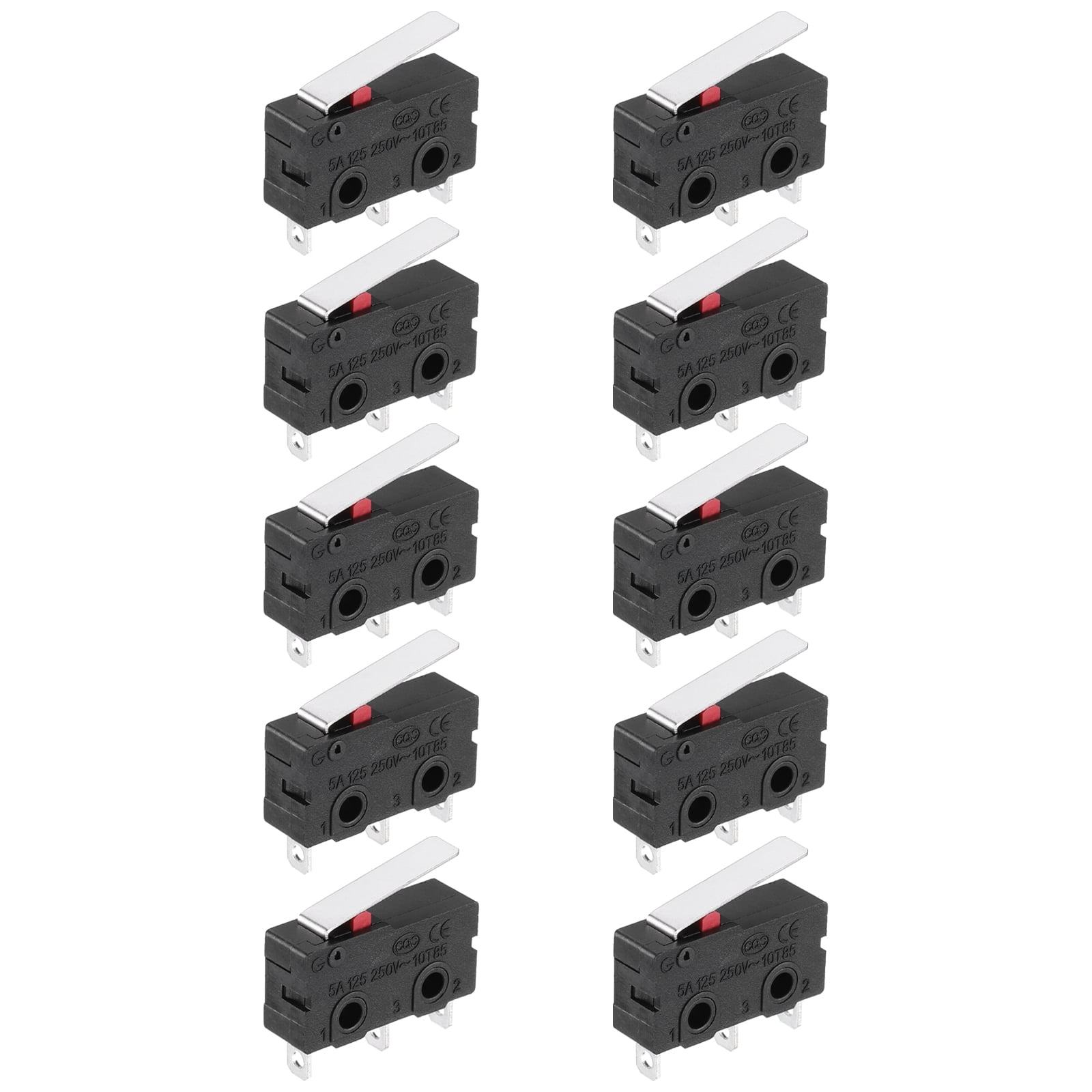 10Pcs KW11-3Z-B 1NO + 1NC Micro Limit Switch 5A 125/250VAC Waterproof Miniature Micro Switches ...