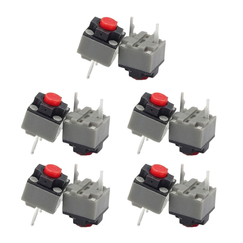 10Pcs Kailhs Silents Button 6x6x7.3 Switches Wireless Mouse Button ...