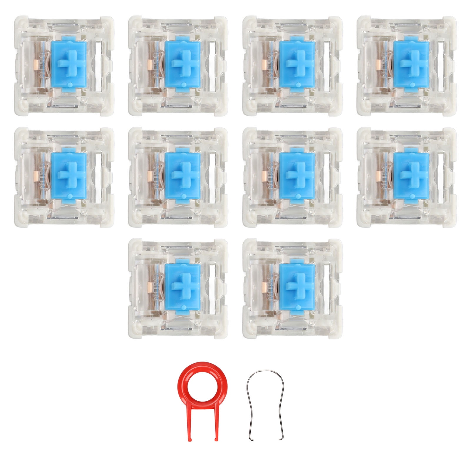 10Pcs Keyboard Switches Blue Switch Exquisite Structure for Replacement ...