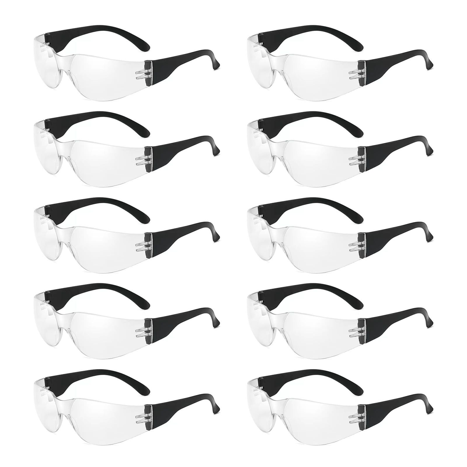 10Pcs Kids Safety Glasses Impacts Resistant Protective Goggles Clear ...
