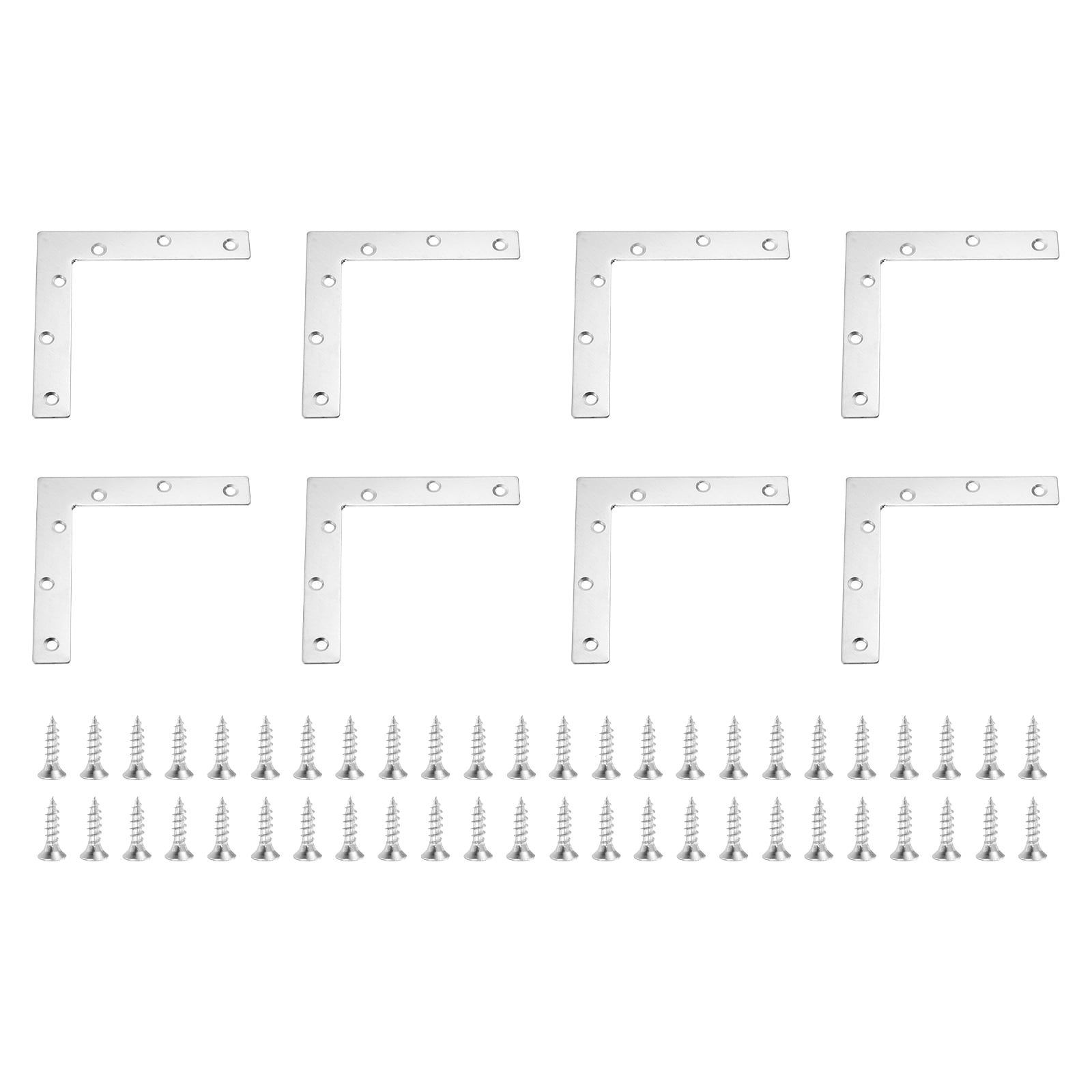 10Pcs L-Shaped Brackets Corner Brace, 5.91"x5.91" Corner Bracket Shelf Bracket Right Angle ...