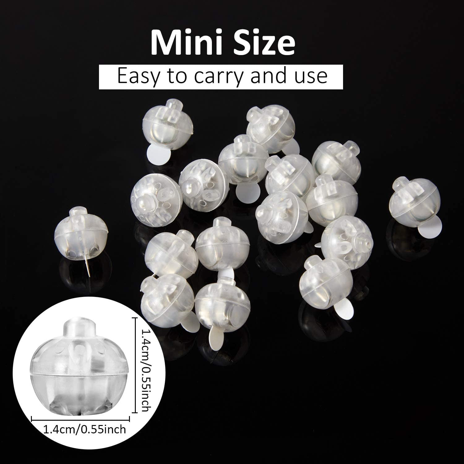 10Pcs LED Balloons Lights Mini Ball Light Round LED Flash Ball Lamp for ...