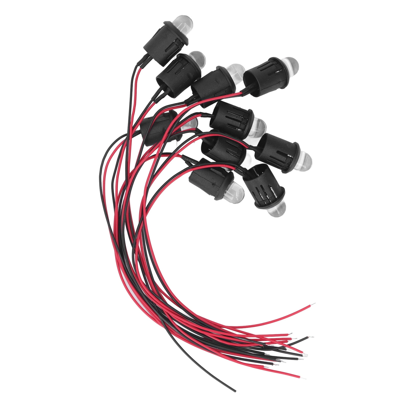 10Pcs LED Diode Light 10mm 12V Pilot Light Indicator with Waterproof ...