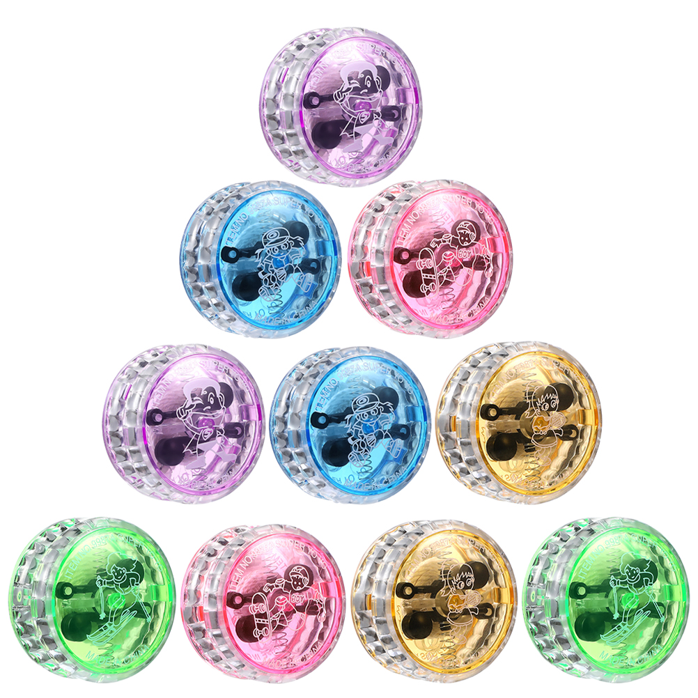 10Pcs LED Lighted Responsive Yo-yo Ball Responsive Ball Yo-yo Balls Yo ...