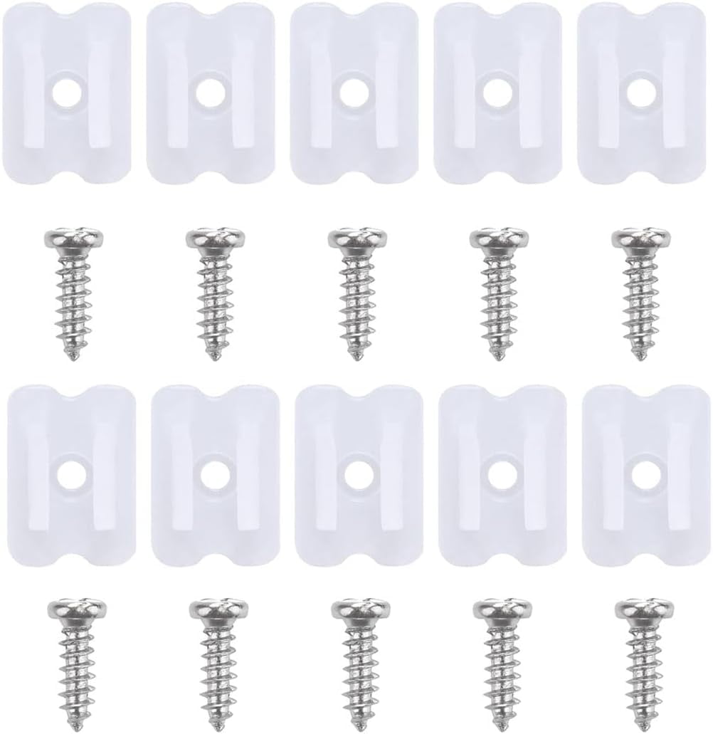 10Pcs LED Neon Flex Mounting Clips, 10Pcs Screws, Fixing Clips ...