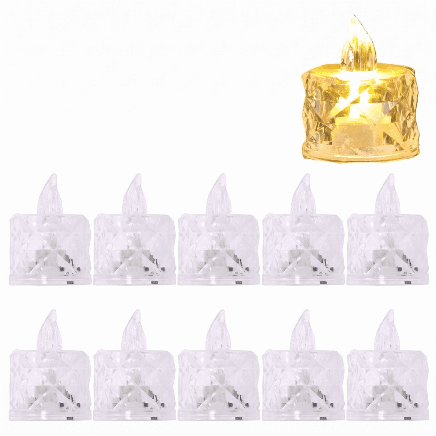 10Pcs LED Tea Lights Candles, Battery Operated Flameless Mini Candles ...