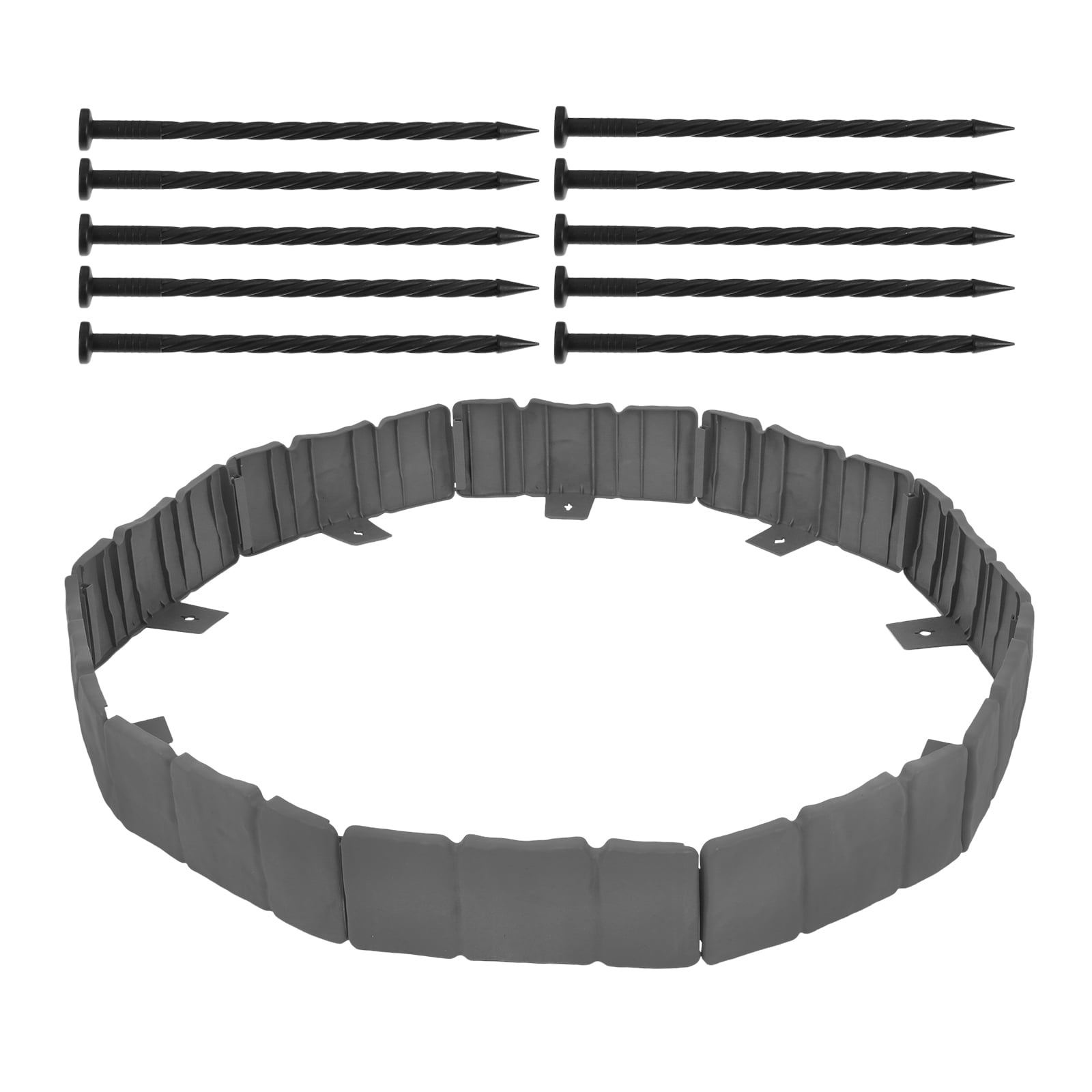 10Pcs Landscape Edging Border Plastic Garden Borders With Nails Diy ...