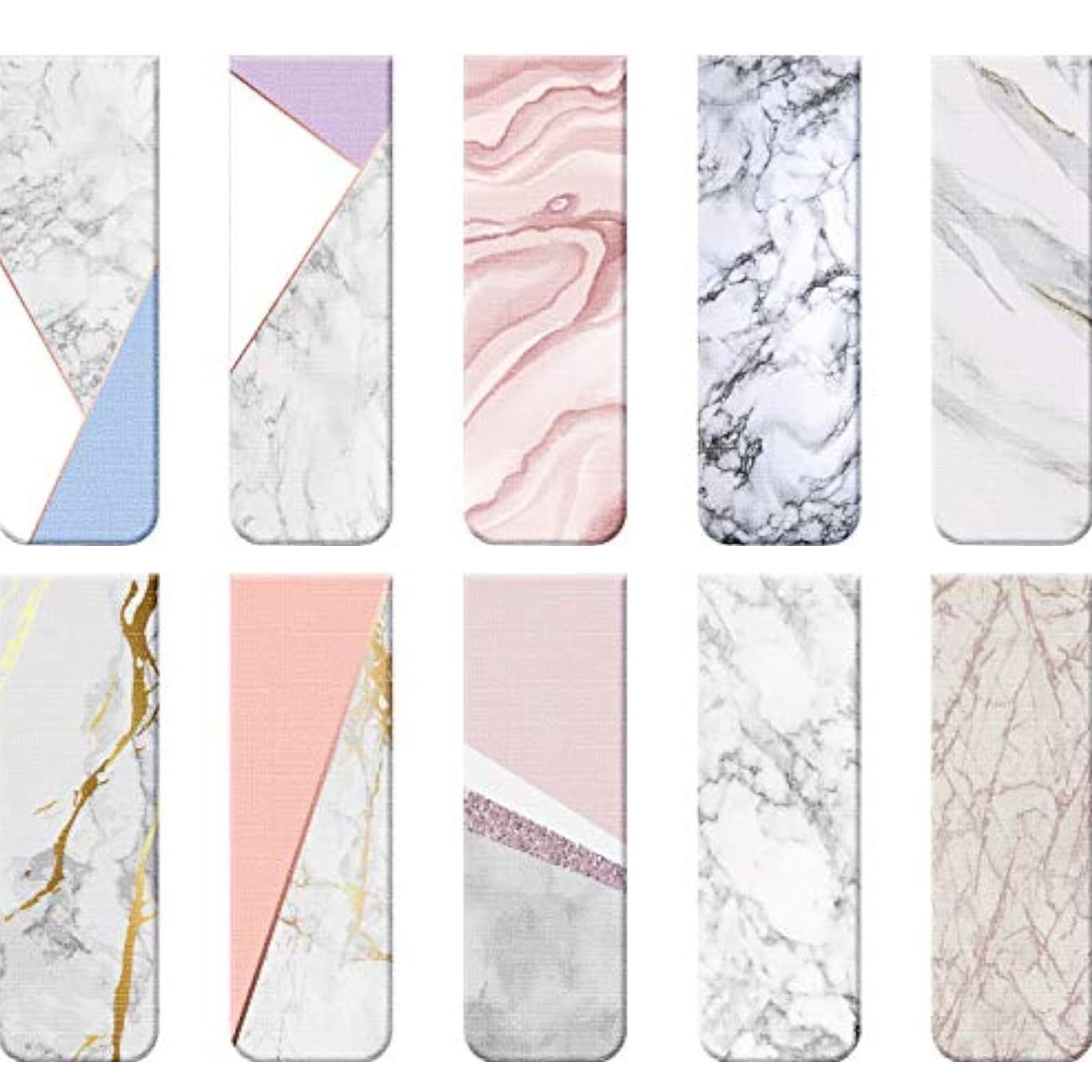 10Pcs Leather Bookmarks Book Page Clip Slip Resistant Book Page Divider ...