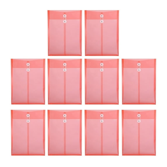 10Pcs Legal Size File Bag with String Closure, Top Loading Envelopes ...