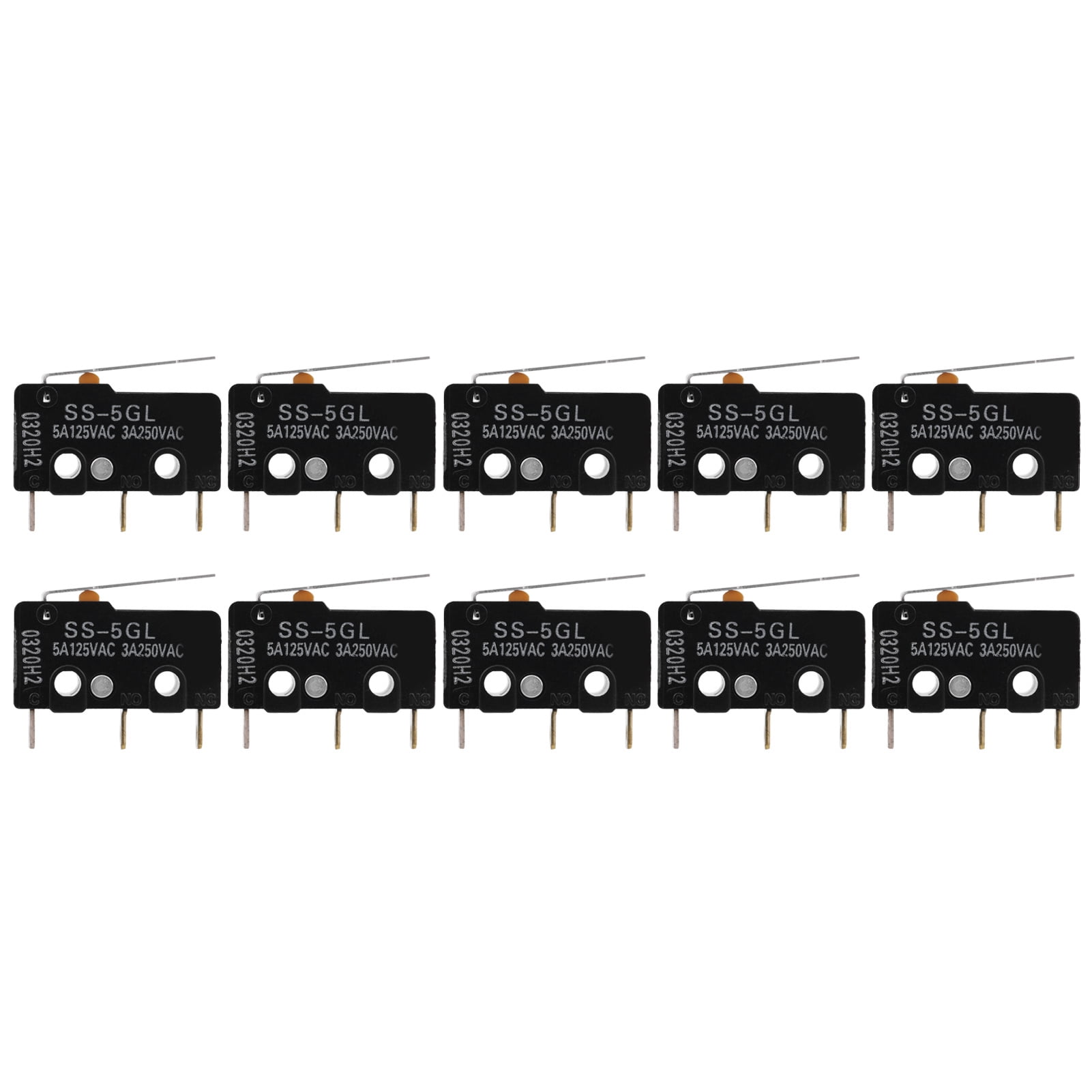 10Pcs Limit Switch 3D Printer Accessories for RAMPS 1.4 SS‑5GL Mini ...