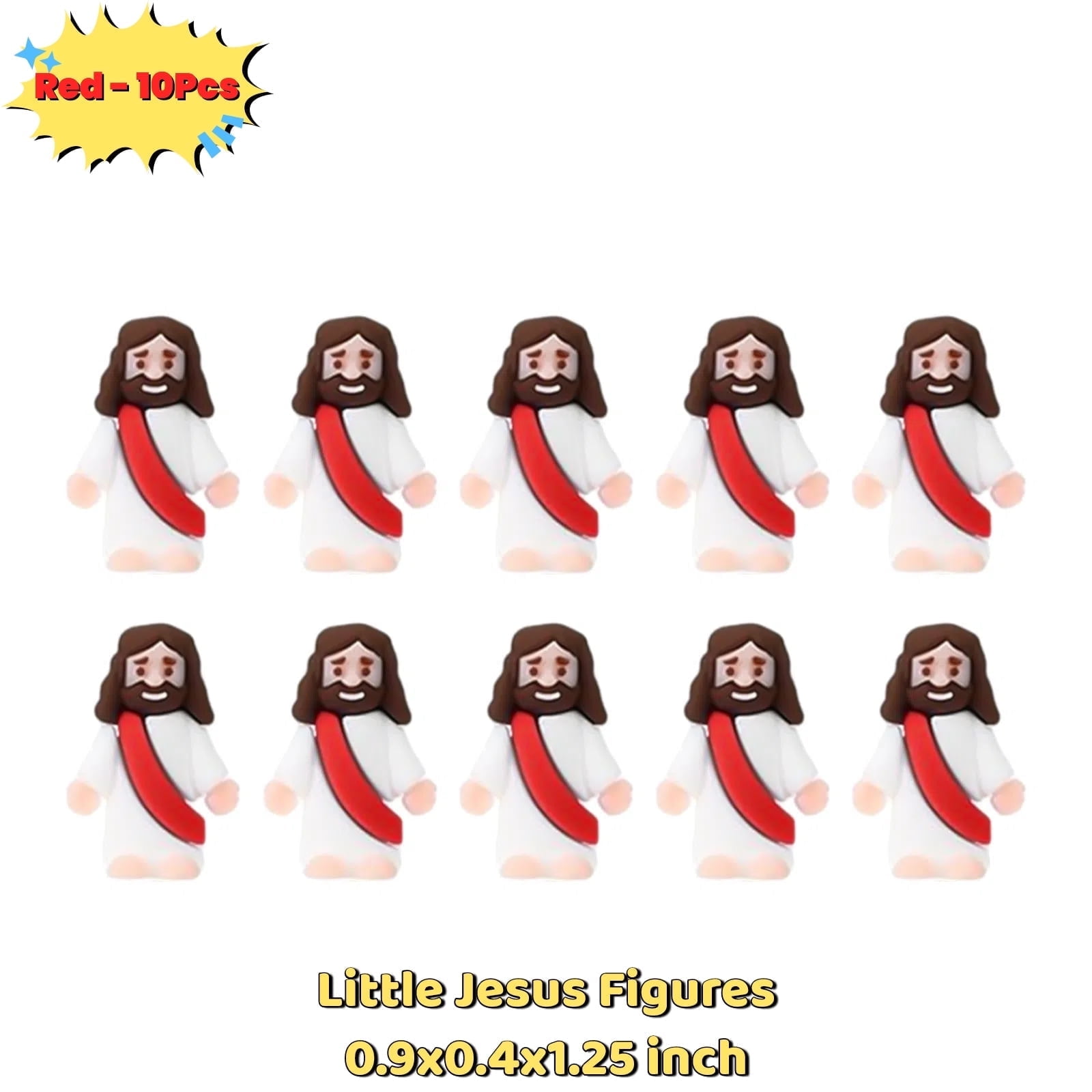 10Pcs Little Jesus Figures, Mini Jesus Figurines Bulk to Hide and Seek ...