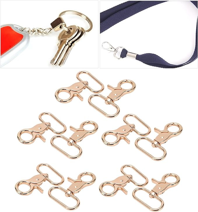 10Pcs Lobster Claw Clasps, Trigger Snap Hooks, Swivel Oval Trigger Clip ...