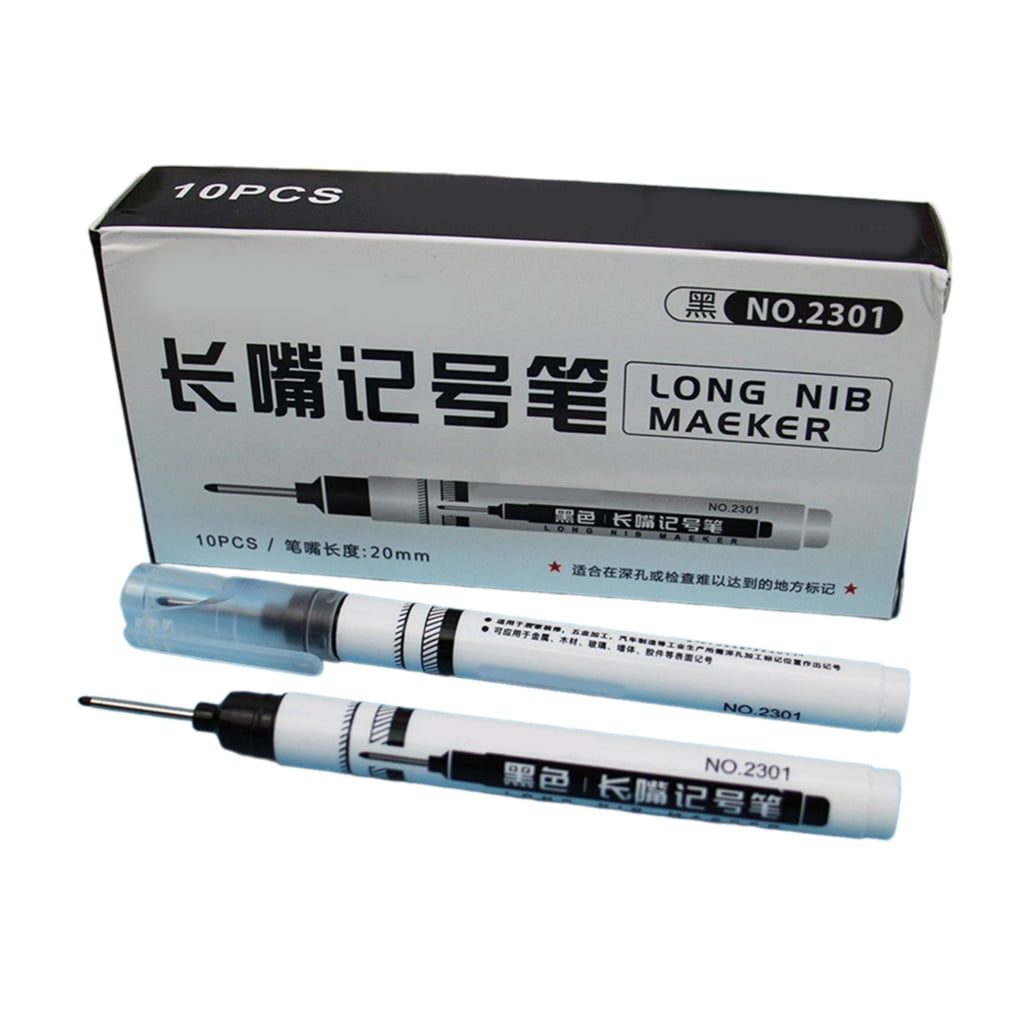 10Pcs Long Nose Marker 20mm Deep Reach Marker Long Tip Marker Pen ...