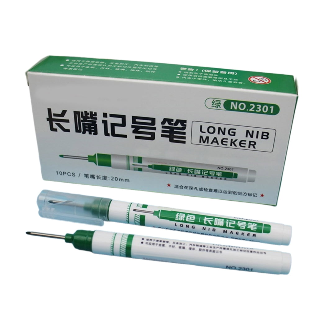 10Pcs Long Nose Marker 20mm Deep Reach Marker Long Tip Marker Pen ...