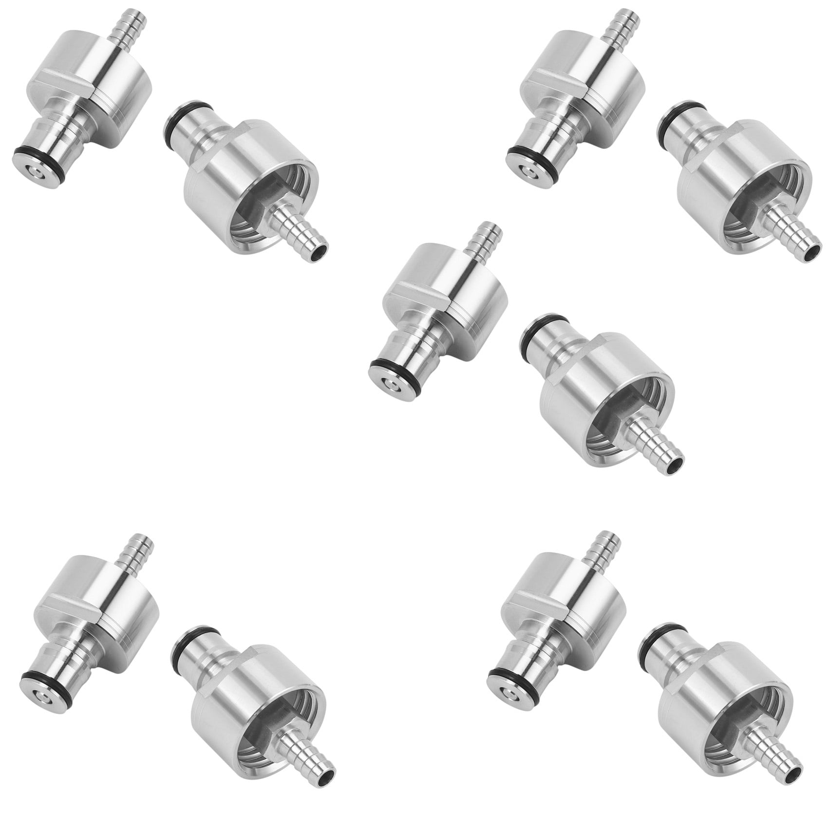 10Pcs/Lot 304 Stainless Steel Carbonation Cap 5/16 Inch Barb, Ball Lock ...