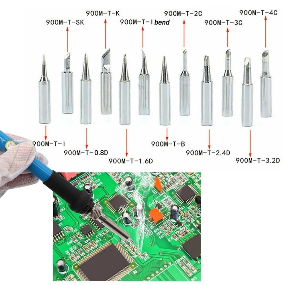 10Pcs Lot Free Soldering Iron Tips 900M-T Series Welding Solder Tools Soldering Iron Tip Solda ...