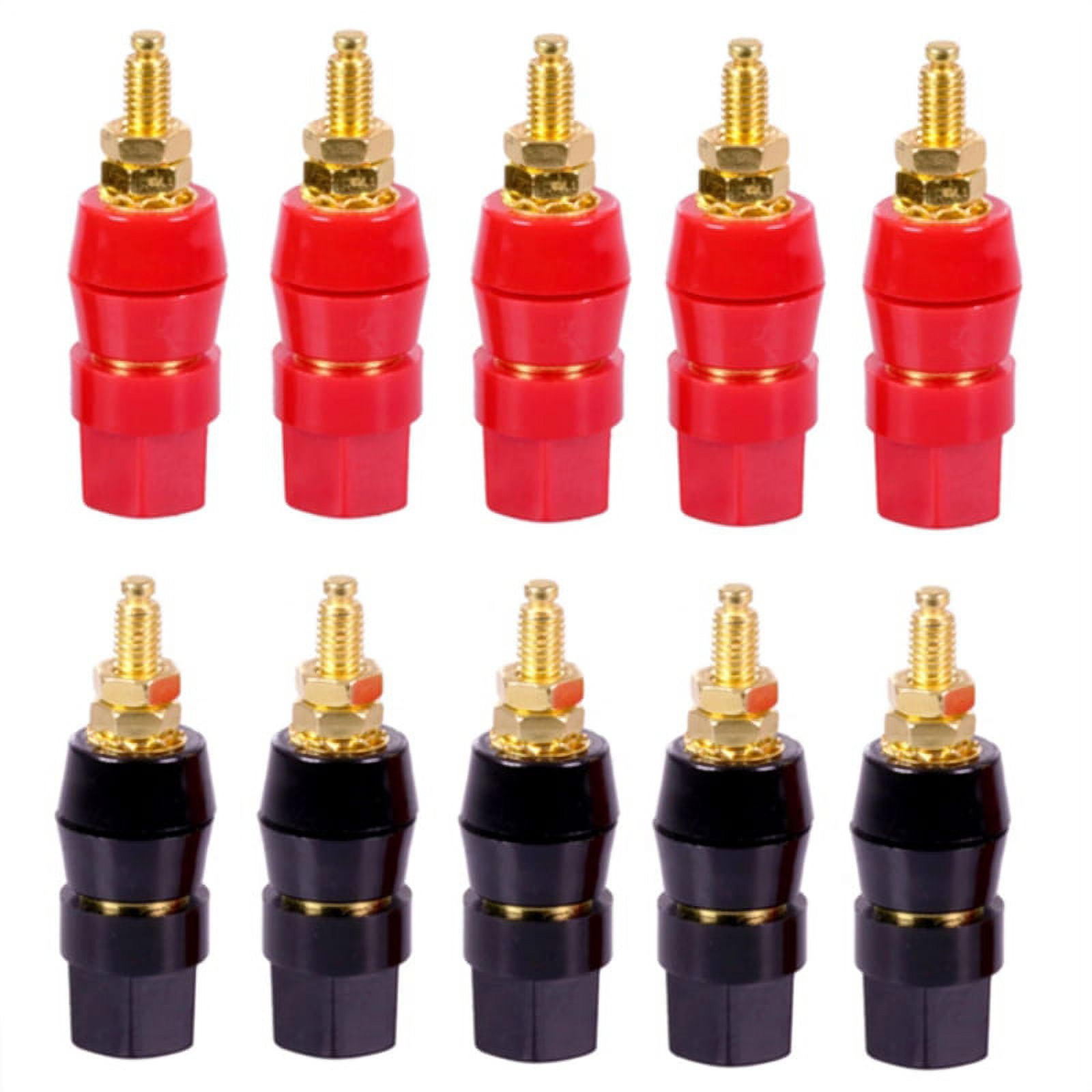 10Pcs/Lot Gold Plated Banana Binding Post Current Amplifier 4mm Banana ...