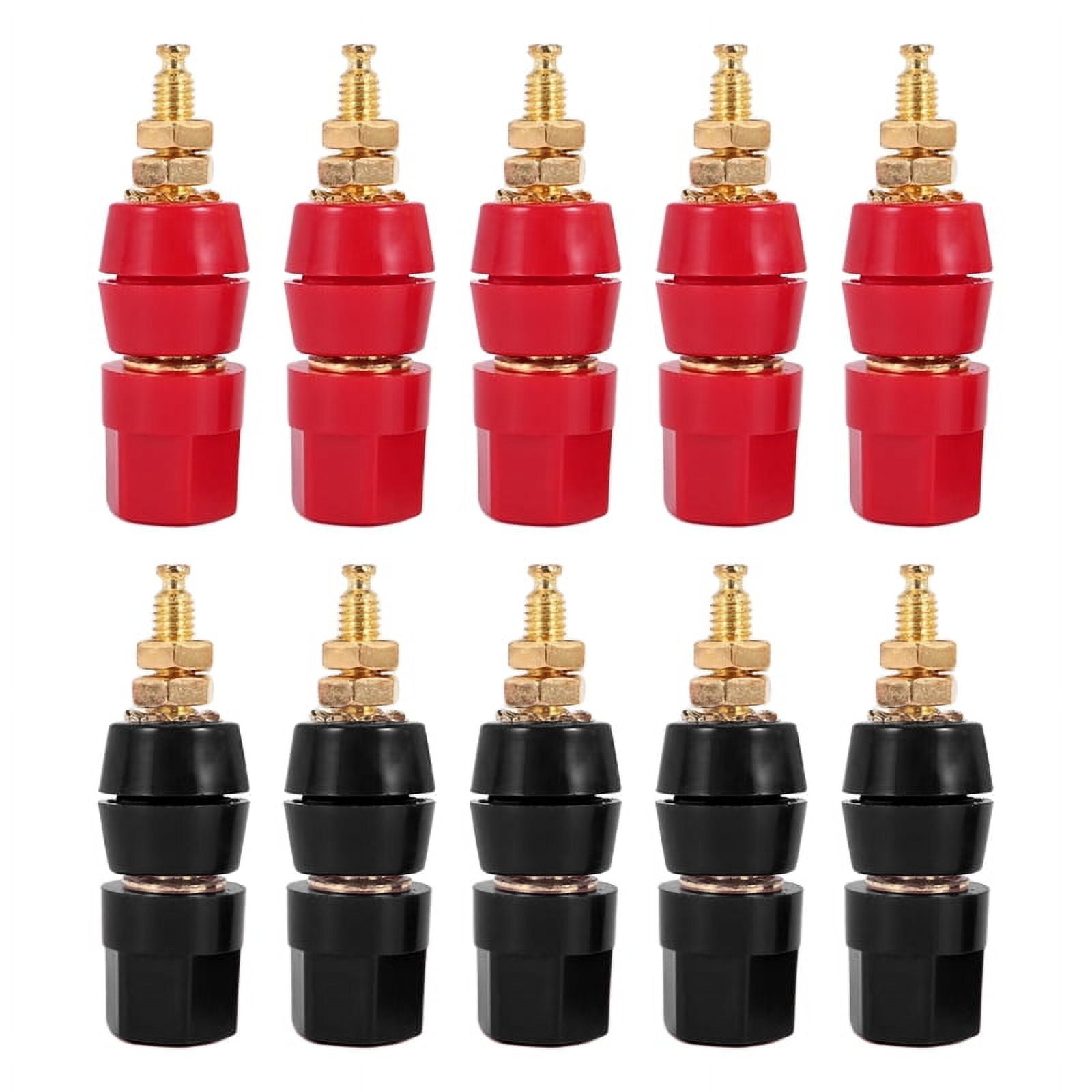 10Pcs/Lot Gold Plated Banana Binding Post Large Current Amplifier 4mm ...