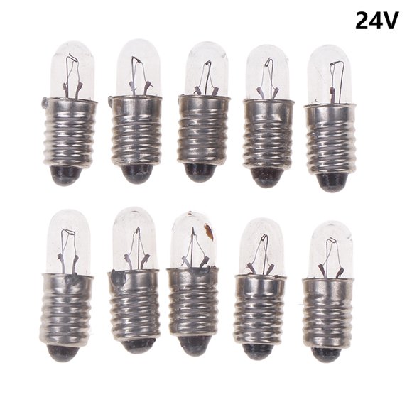 10Pcs/Lot Mini Indicator Light Bulb E5 Screw Mouth Miniature Lamp Light ...
