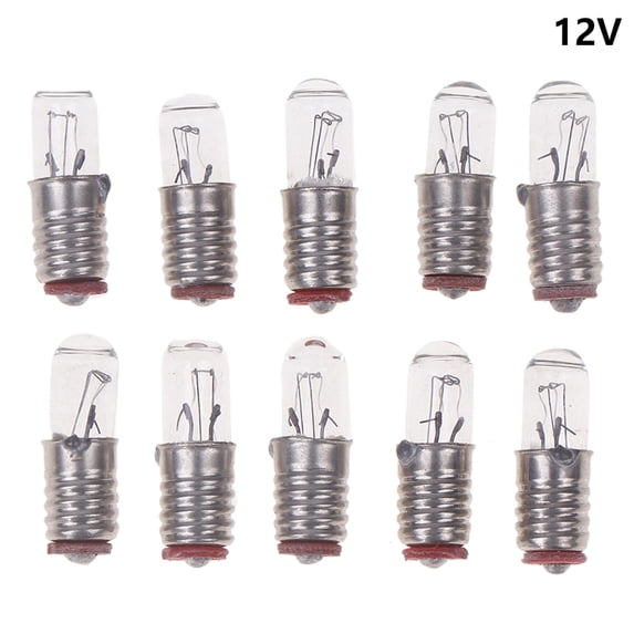 10Pcs/Lot Mini Indicator Light Bulb E5 Screw Mouth Miniature Lamp Light ...
