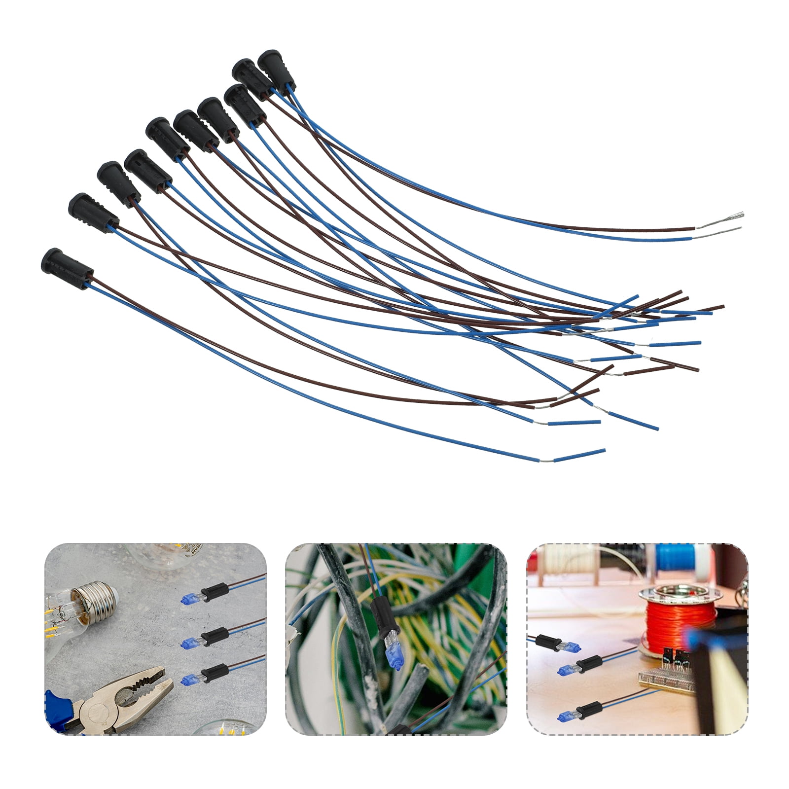 10Pcs Low Voltage Lamp Socket Line G4 Plastic Lamp Holder G4 Lamp ...