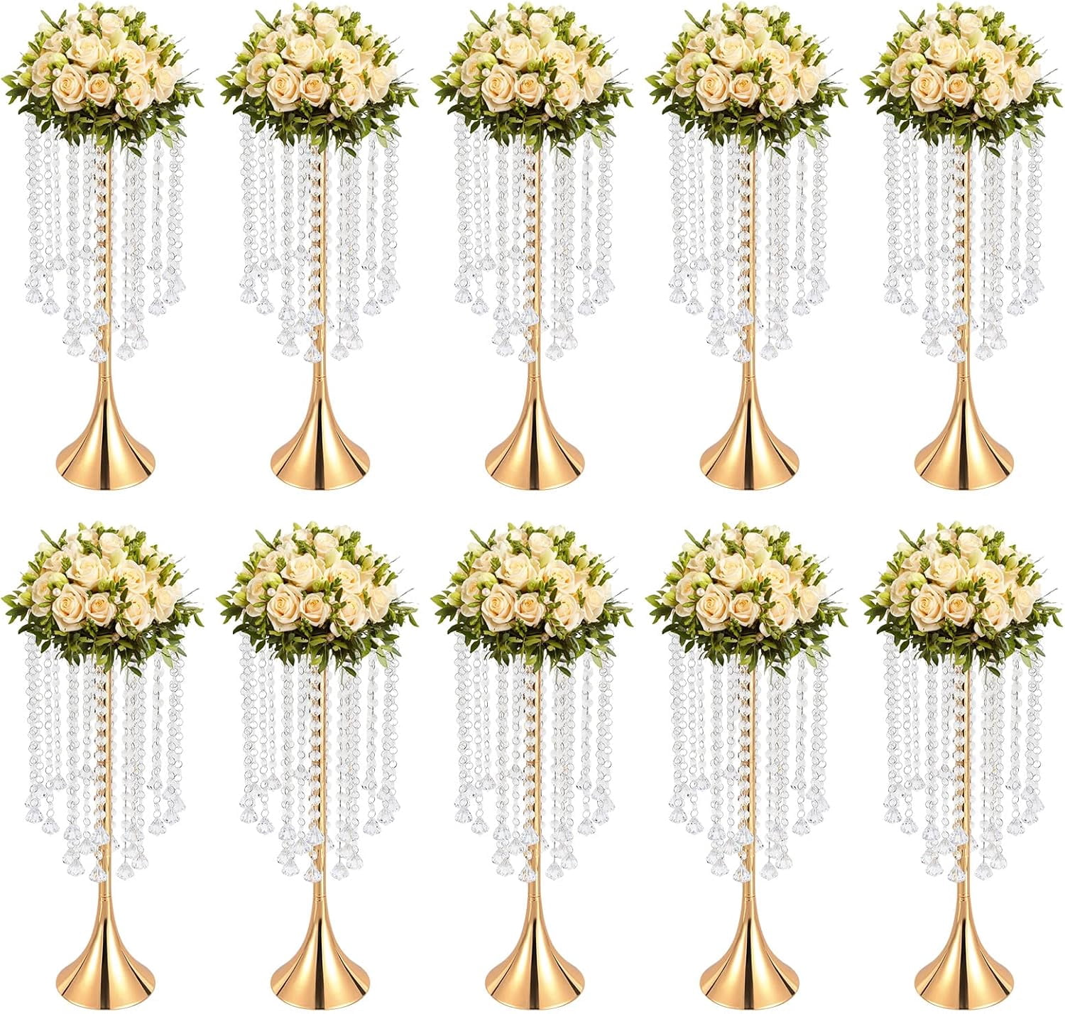 10Pcs Luxurious Acrylic Centerpiece Stand, Wedding Centerpieces on ...