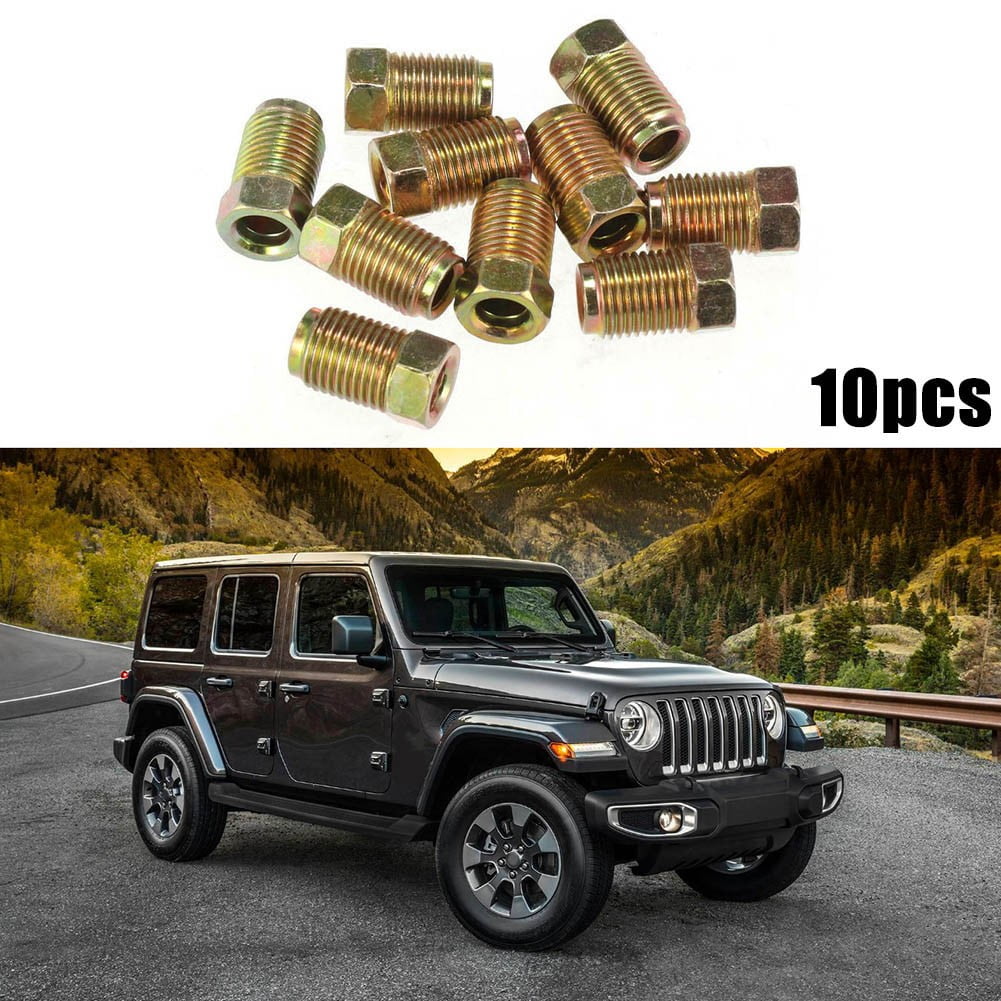 10Pcs M10X1.0 Threads Car Brake Line Fittings For 3/16\" Steel Brake ...