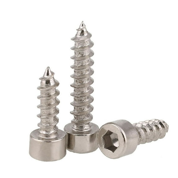 10Pcs M3.5 M4 M5 M6 Nickel-plated Socket Head Cap Screw Self-tapping ...