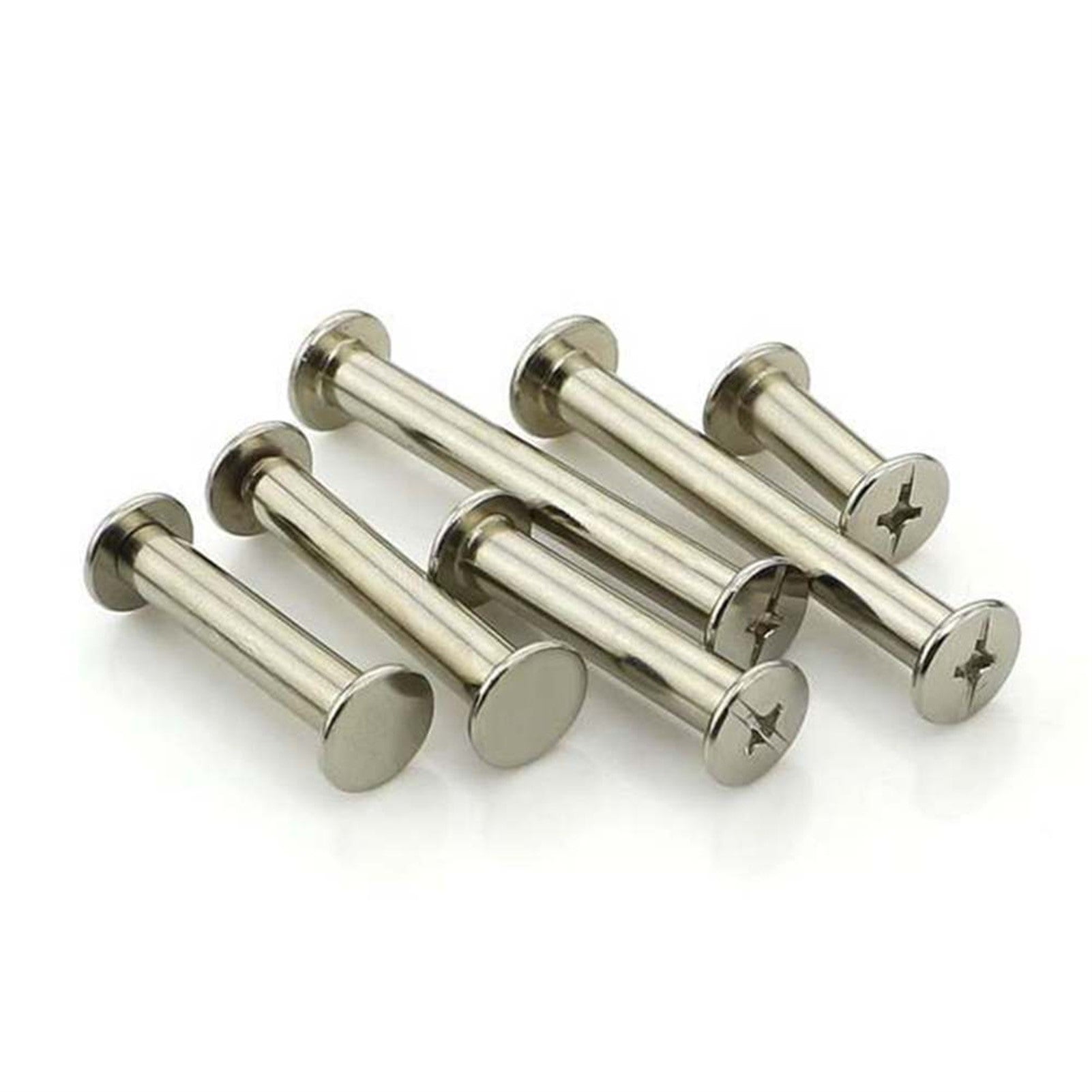 10Pcs M5*25/30/35/40/45/50/55 Nickel Plated Leaflet Iron Rivets Picture ...