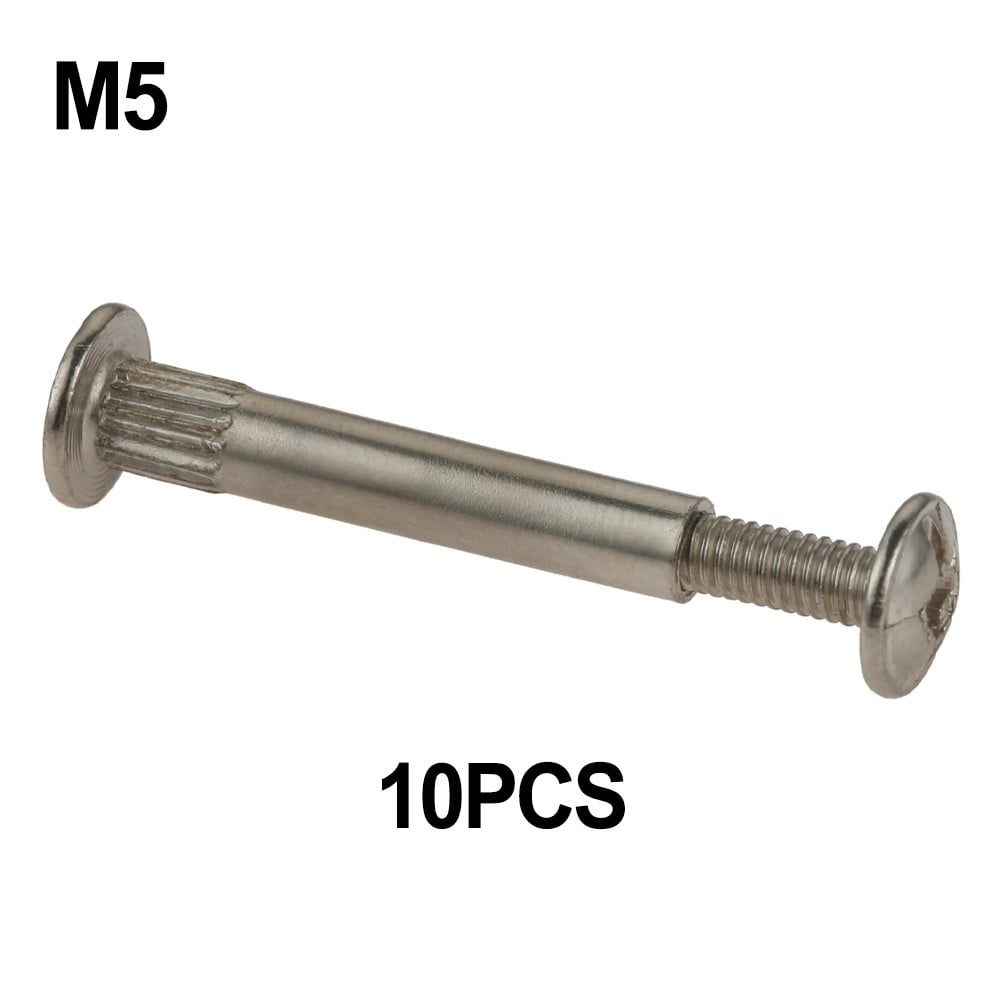 10Pcs M5 M8 Splint Nut Male-Female Snap Rivet Butt Screw Nut Furniture ...