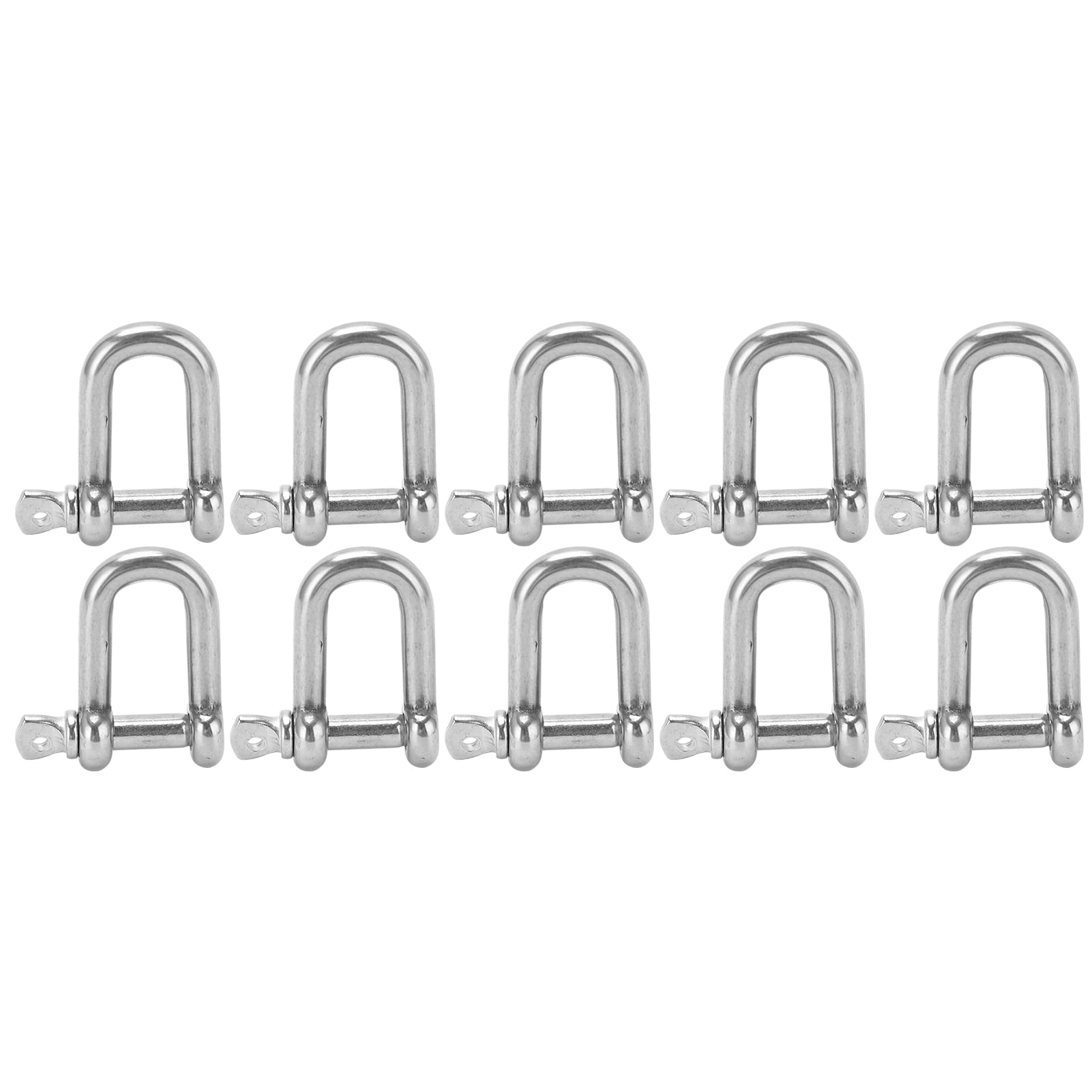 10Pcs M5 Straight D Shackle Stainless Steel D Type Rigging Chain ...