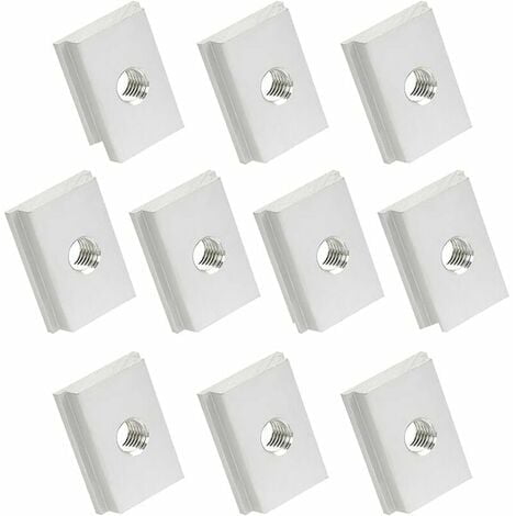 10Pcs M8 30x23mm T Nut, Slide Nut, Aluminum Alloy Slotted T Nuts ...