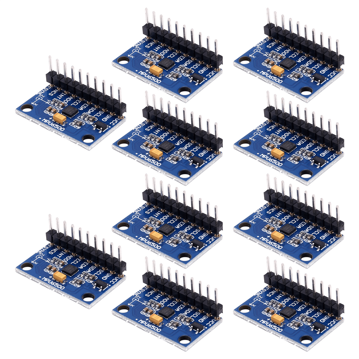 10pcs Mpu6500 Gyroscope Accelerometer Sensor Module 6 Axis 6500 Sensor Module Iic Communication