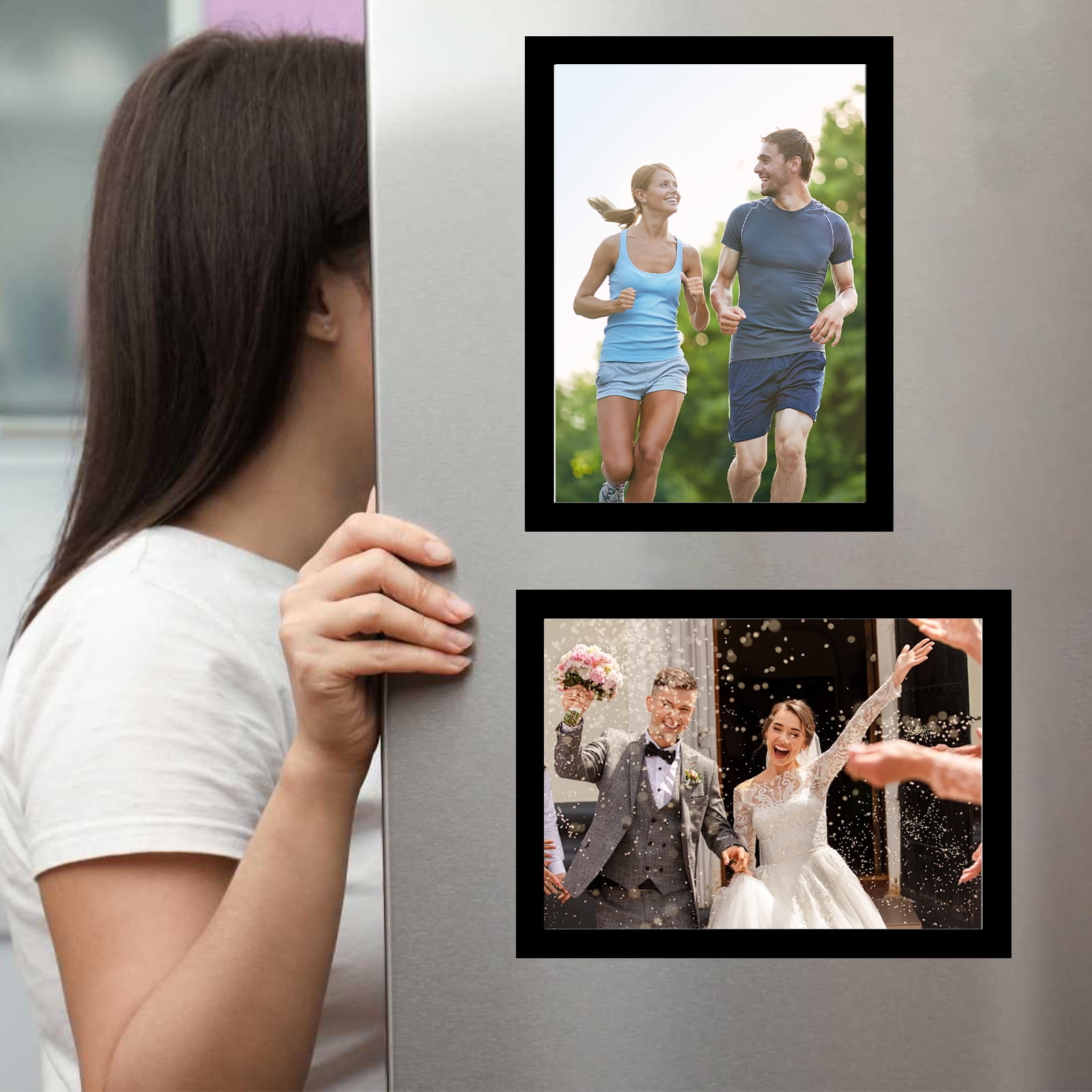 10Pcs Magnetic Picture Frames Versatile Magnet Photo Frame Pockets ...