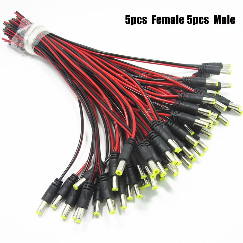 10Pcs Male Female Dc Power Supply Socket Connector Cable YIWEI ...