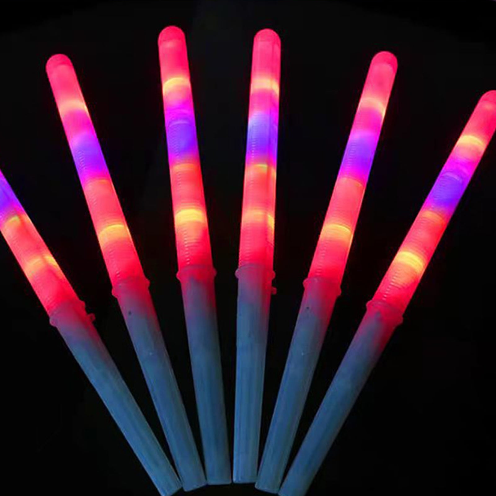 10Pcs Marshmallow Sticks with LED Lights Reusable Glowing Cotton Floss ...