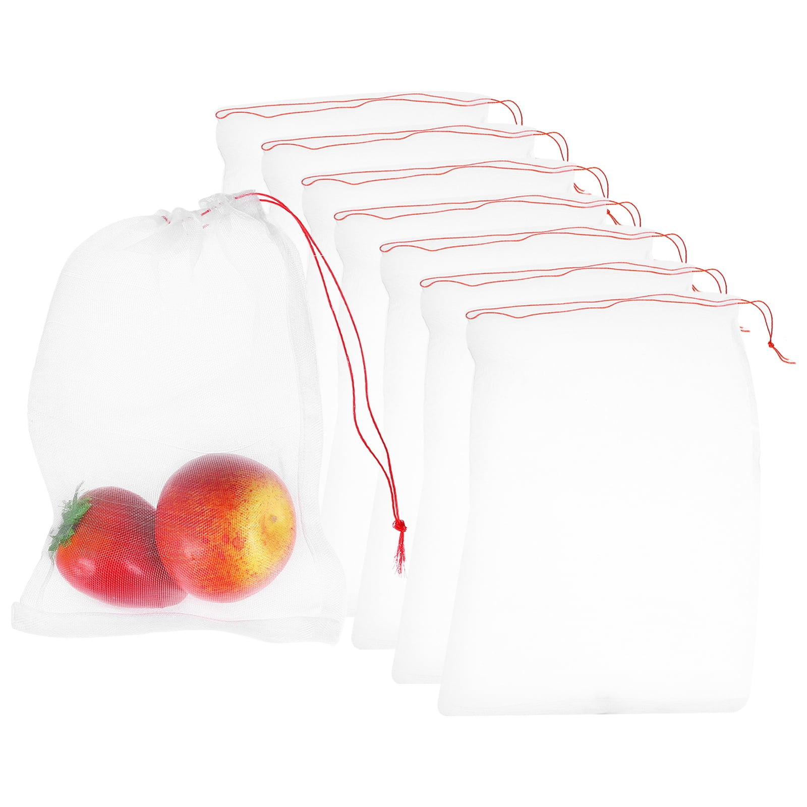 10Pcs Mesh Net, Netting Bags 27.6x18.9 inch 40D Garden Mesh Netting ...