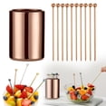 10Pcs Metal Cocktail Picks,Cocktail Skewers,Stainless Steel Cocktail ...