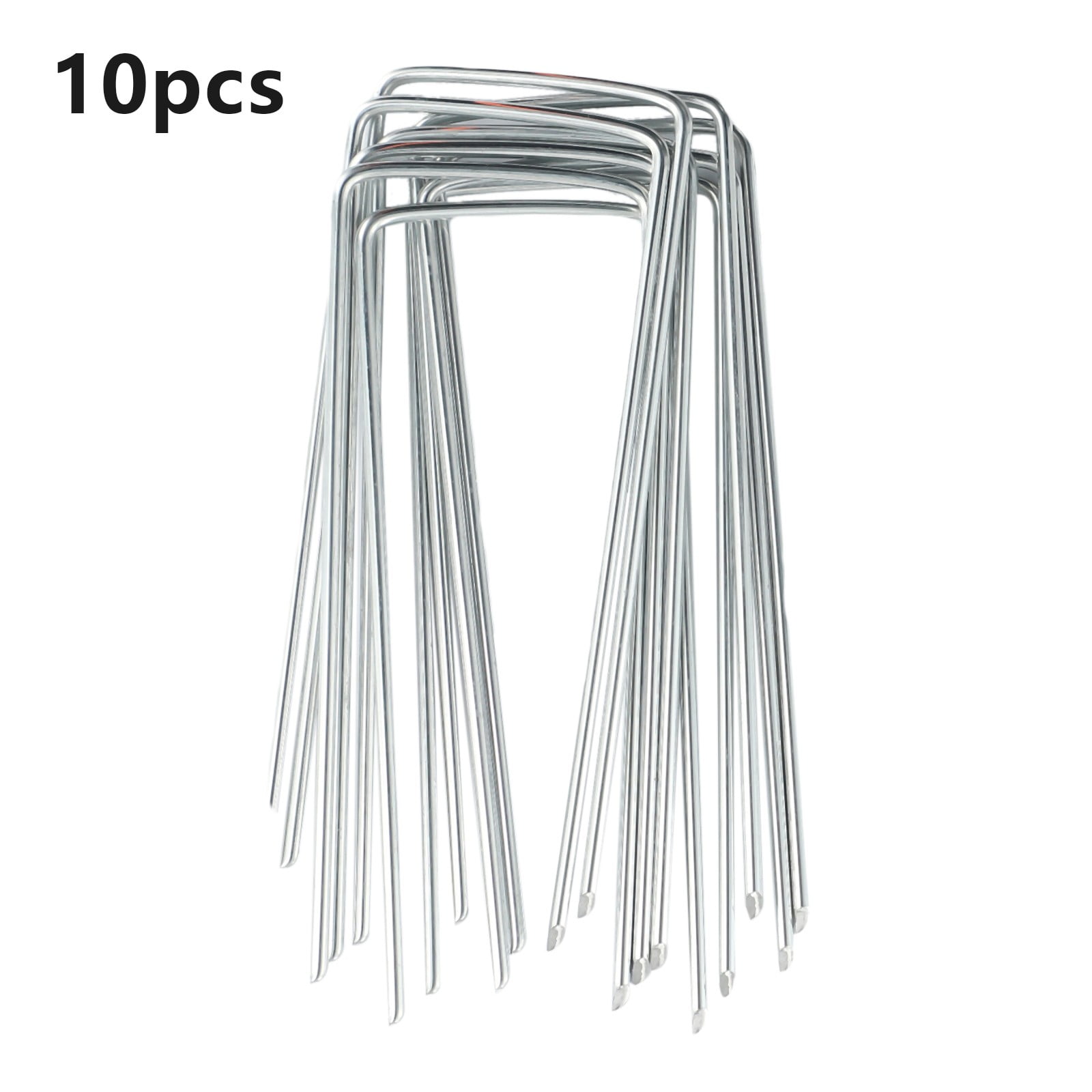 10Pcs Metal Ground U Tent Pegs Gazebo Camping Tarpaulin Hooks 10/15/20 ...