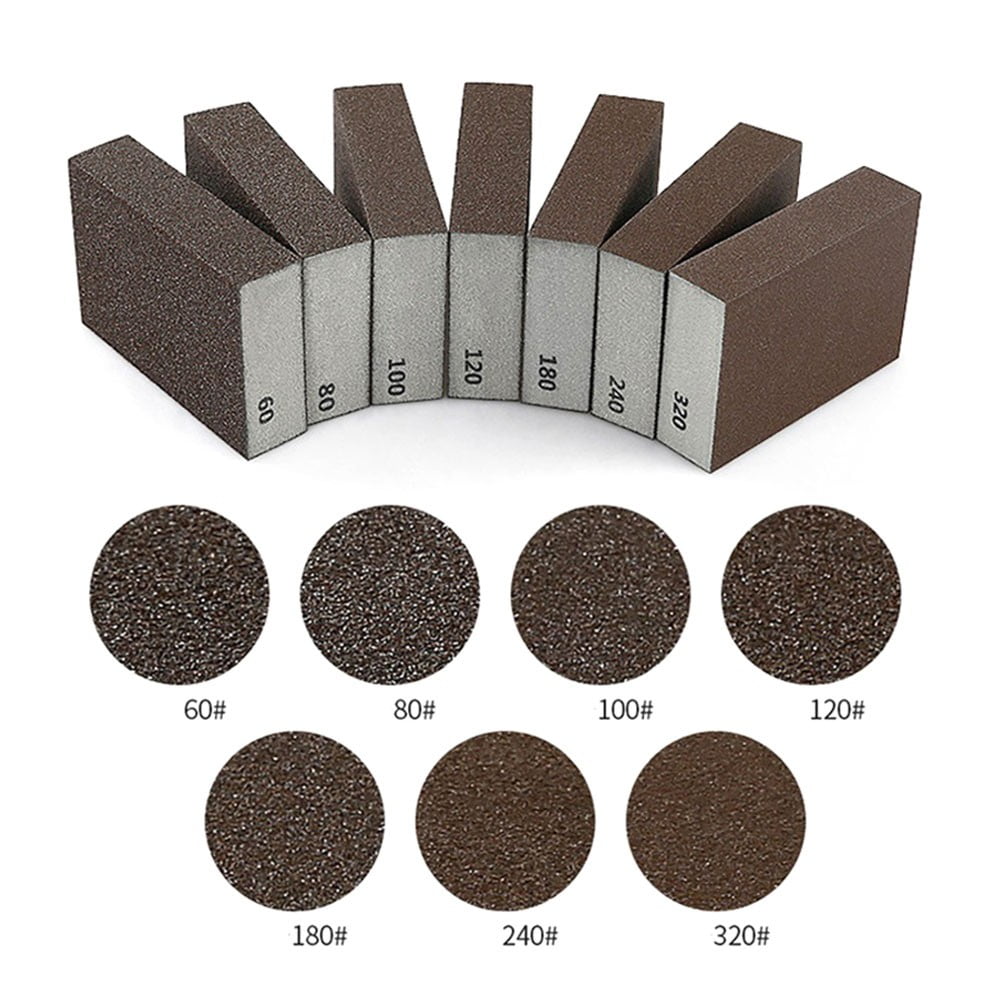 10Pcs Metal Rust Removal And Polishing Block Sanding Sponge Blocks Wet ...