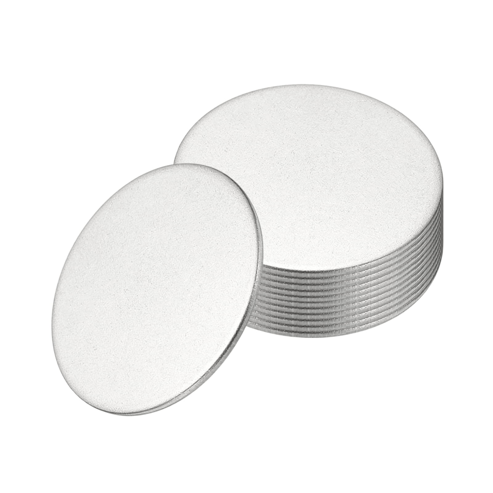 10Pcs Metal Stamping Blanks, 45mm Round Stamping Name Tags 304 ...