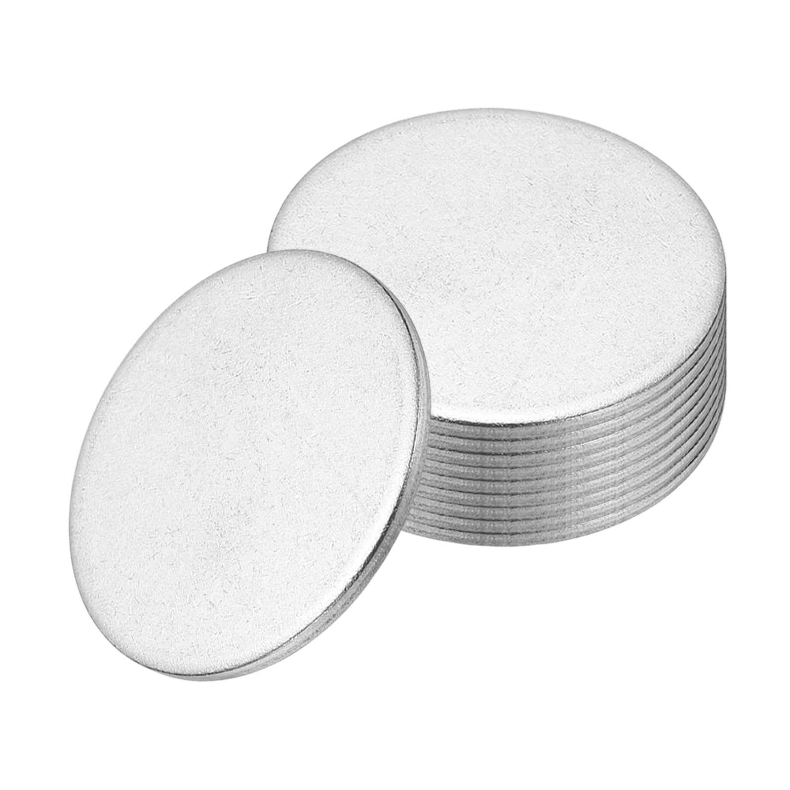 10Pcs Metal Stamping Blanks, 50mm Round Stamping Name Tags 304 ...