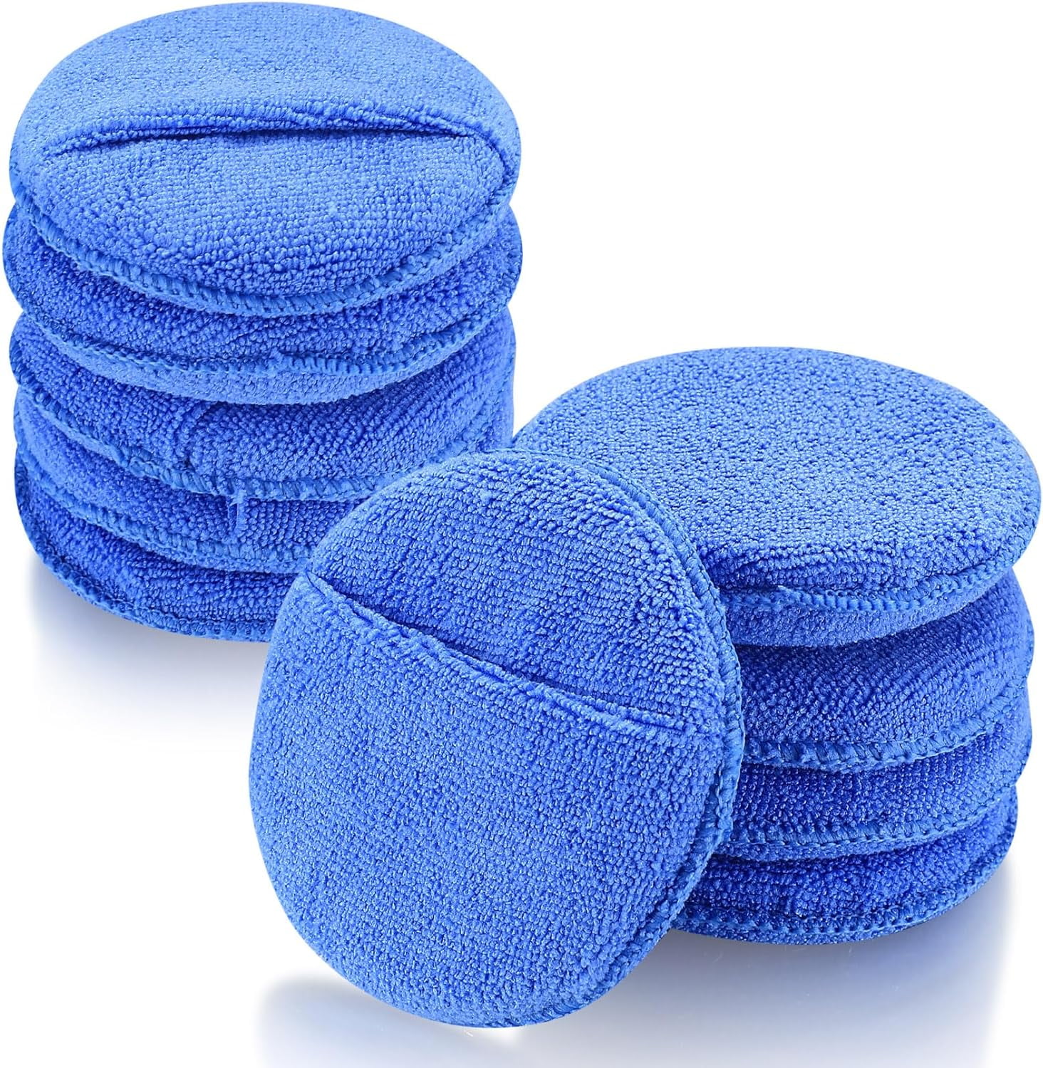 10Pcs Microfiber Wax Applicator Pads, Ultra-Soft Microfiber Wax Foam ...