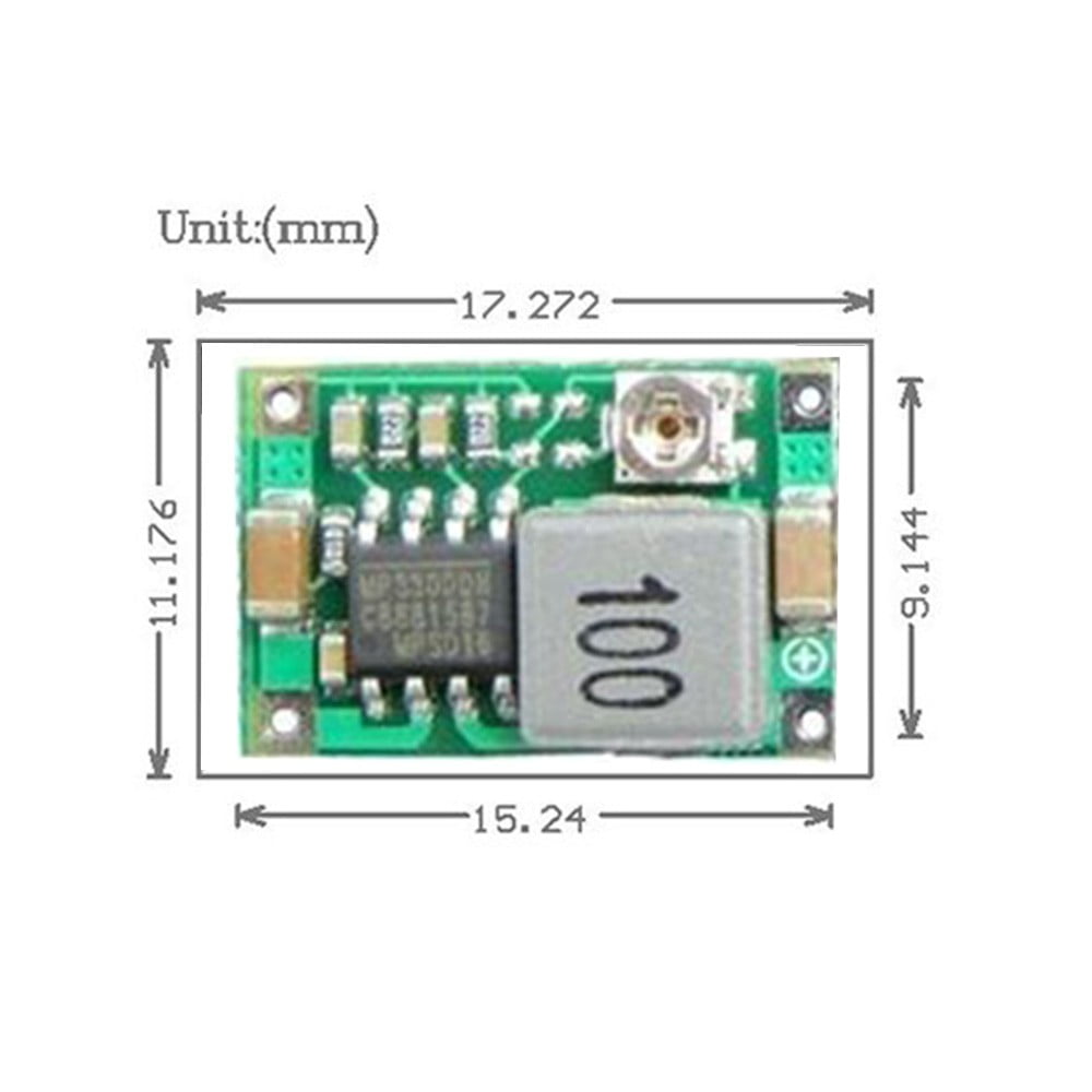 10pcs Mini-360 DC/DC Converter Step Down Module 4.75V-23V to 1V-17V ...