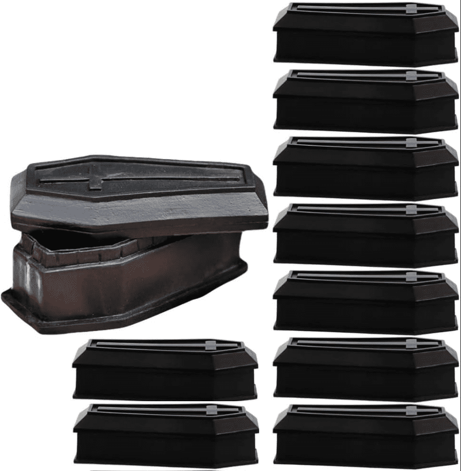 10Pcs Mini Coffin, Halloween Coffin Boxes Small Casket Boxes Coffin ...