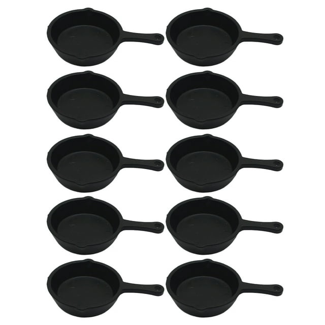 10Pcs Mini Frying Pans Simulation Cooking Pan Models Miniature Kitchen ...