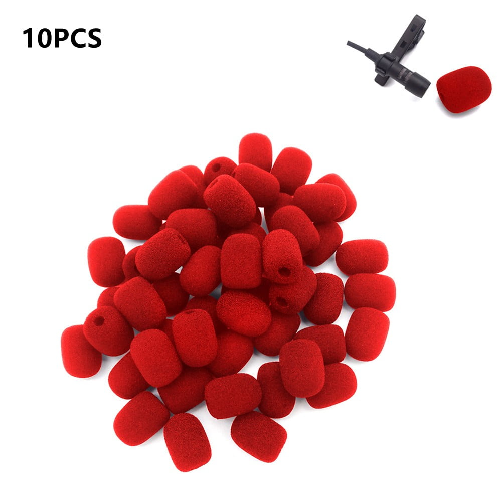 10Pcs Mini Headset Microphone Sponge Foam Windscreen Replacement Mic ...