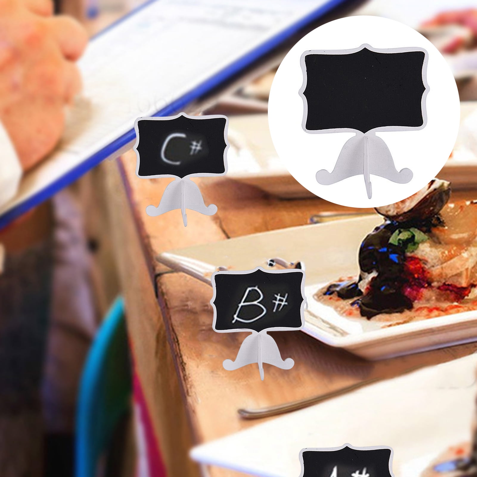 10Pcs Mini Message Board Single Side Writable Erasable Wooden ...