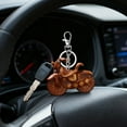 10Pcs Mini Motorcycle Keychain under $5! kkbbma Real Cowhide Leather ...
